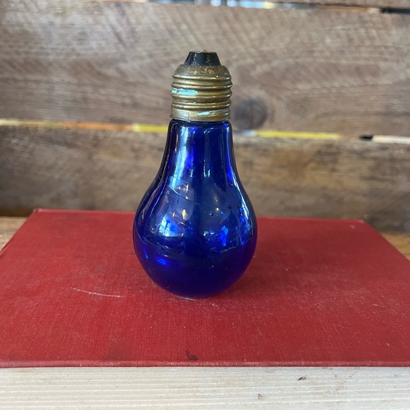 Accents | Vintage Blue Glass Light Bulb Shaker Decor Replacement | Poshmark
